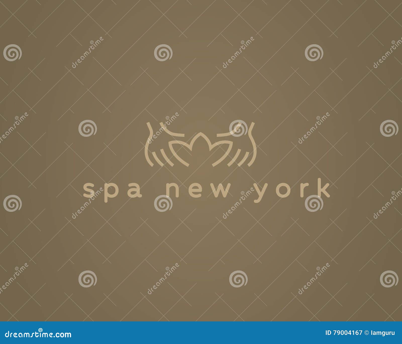 Hands Lotus Spa Resort Vector Logotype.Creative Beauty Massage Salon ...