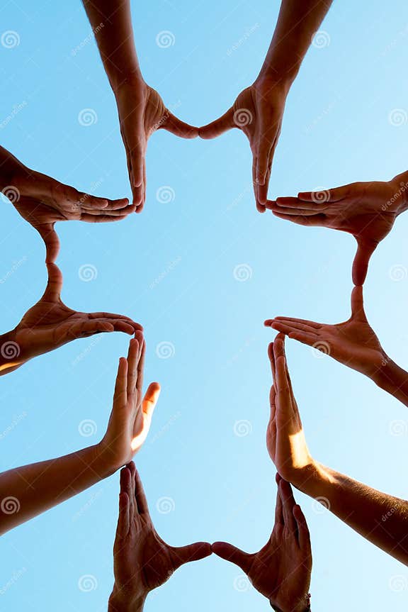 Hands making a Cross stock photo. Image of faith, possibility - 89192386