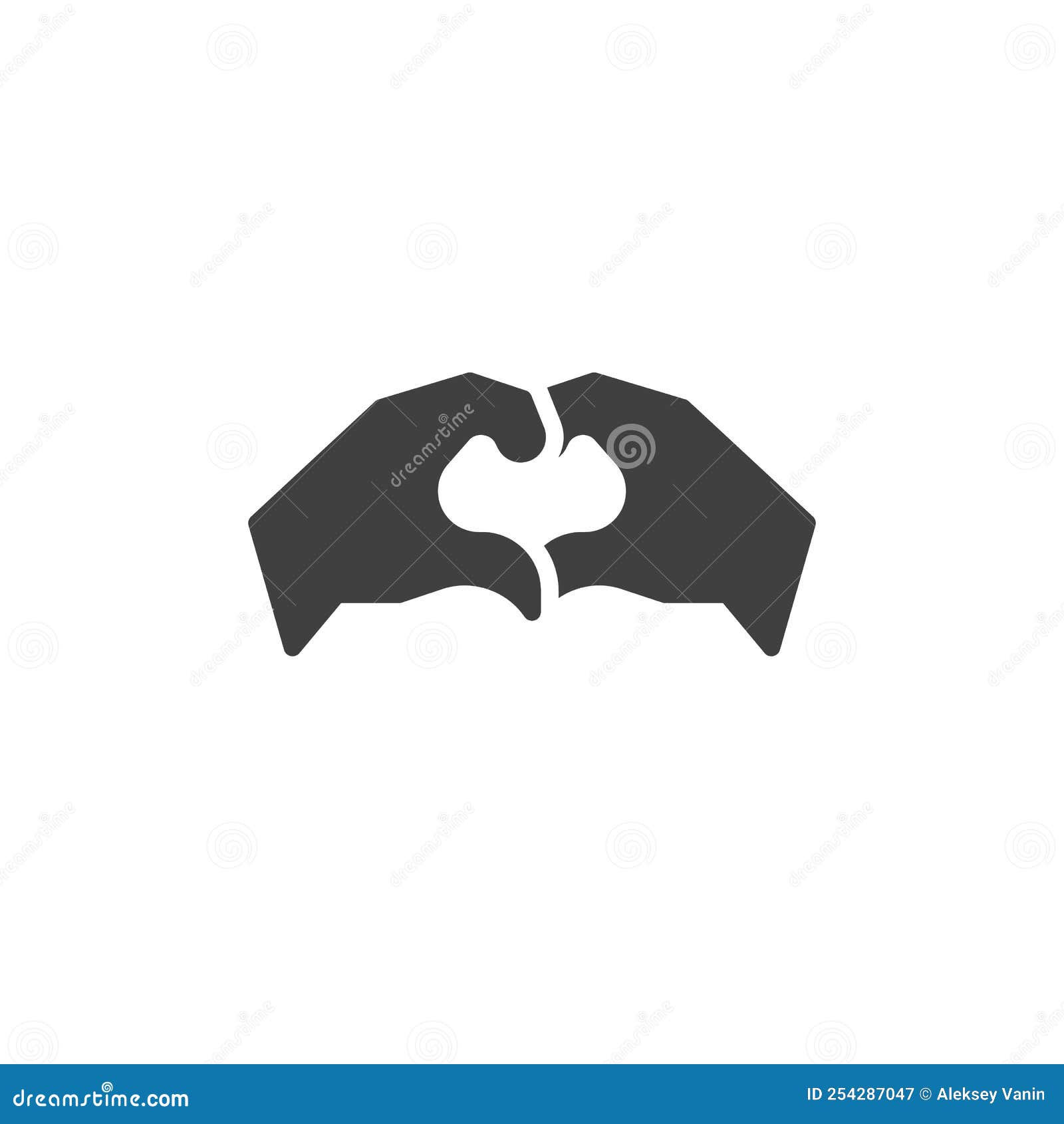 Hands Making Heart Vector Icon Stock Vector Illustration Of Design