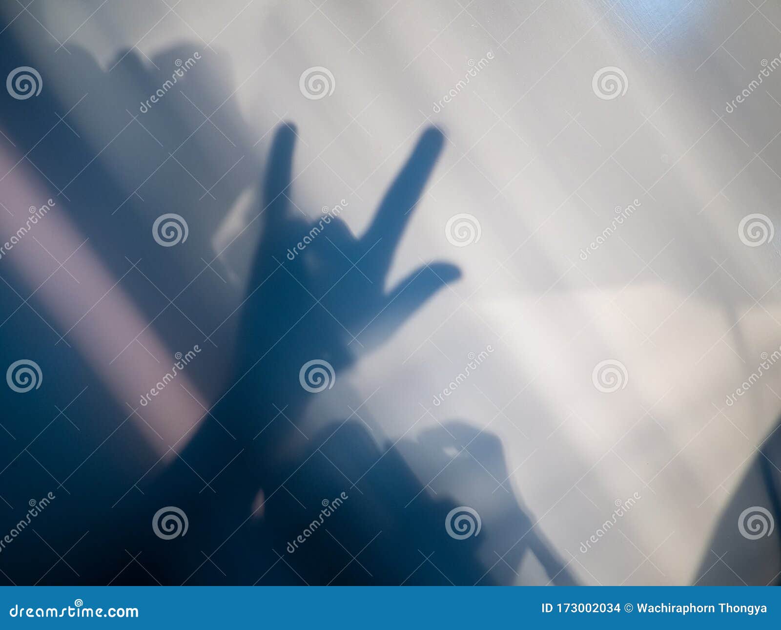 Hands Making I Love You Heart Shadow Symbol on Wall. Stock Photo ...