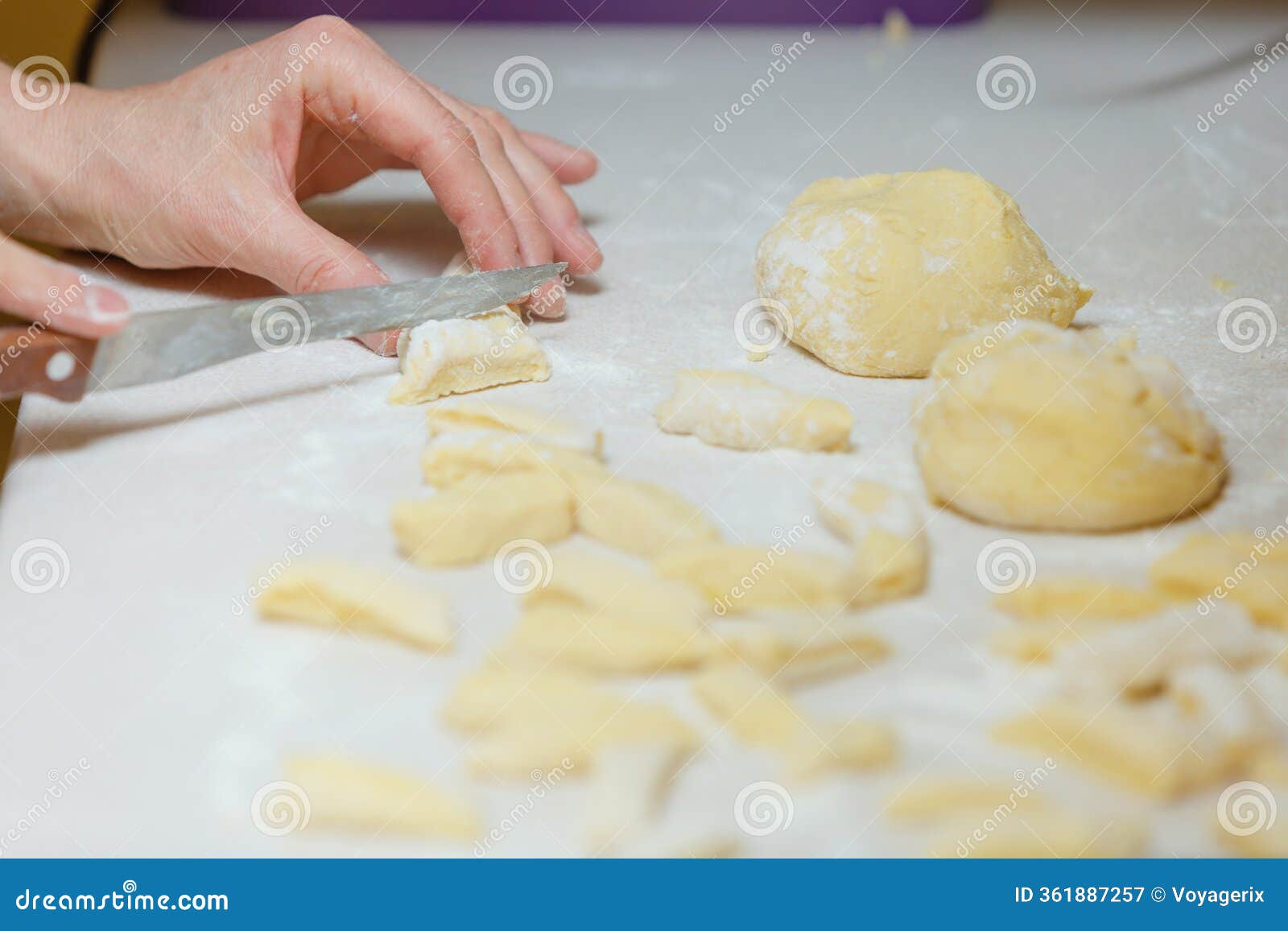 Hands making noodles stock image. Image of noodle, process - 361887257