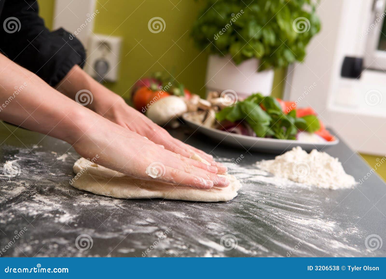 Hands Making Pizza - Detail Stock Photo - Image of hand, food: 3206538