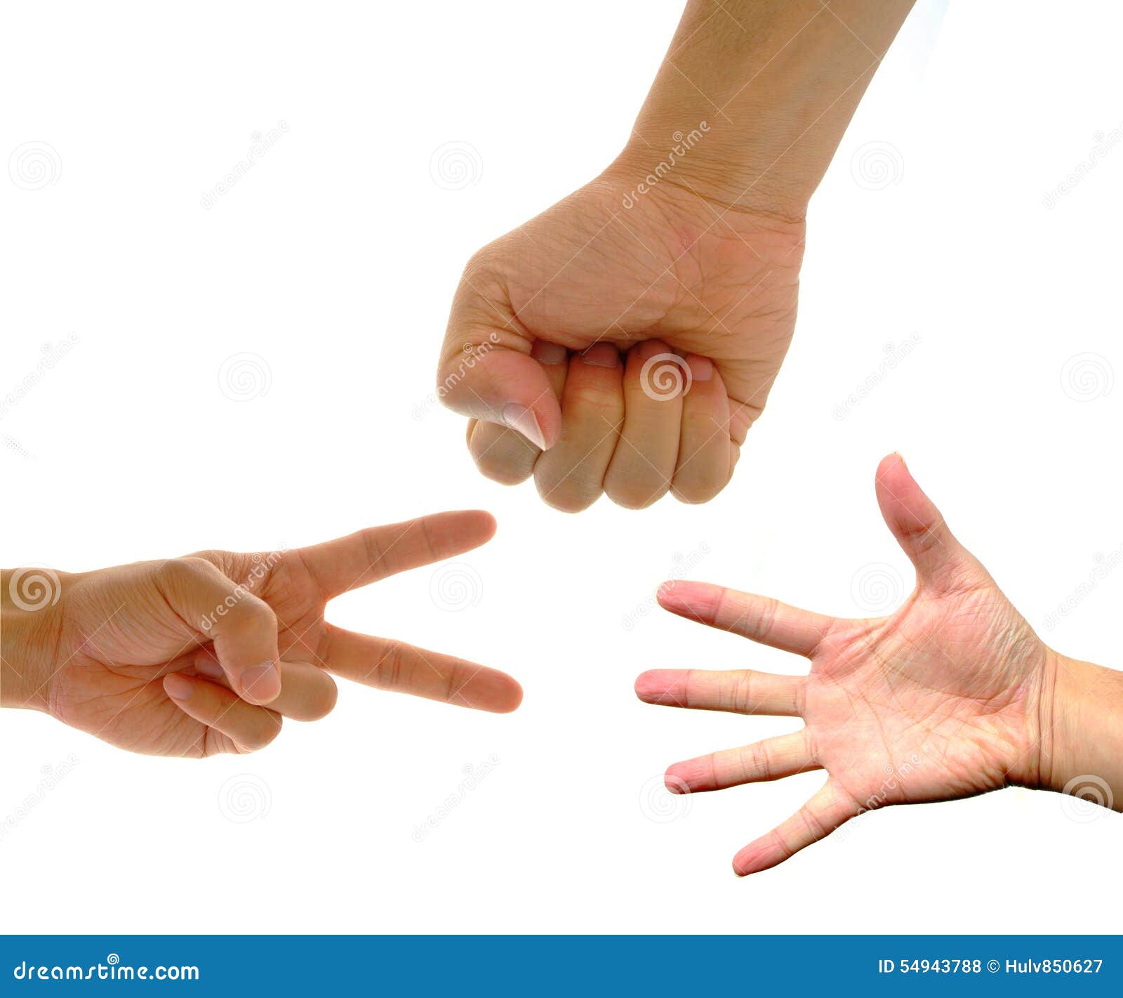 Hands Making: Rock, Paper, Scissors Stock Photo - Image of girl, decide ...