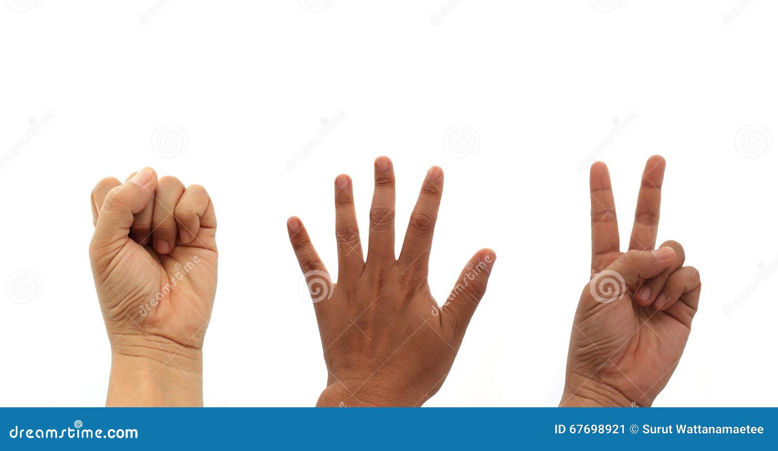 Hands Making Rock Scissors Paper Stock Image - Image of concept, open ...