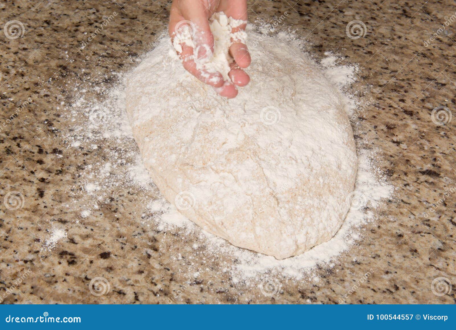 Hands of a Male Baker Making Bread Stock Image - Image of bread, dough ...