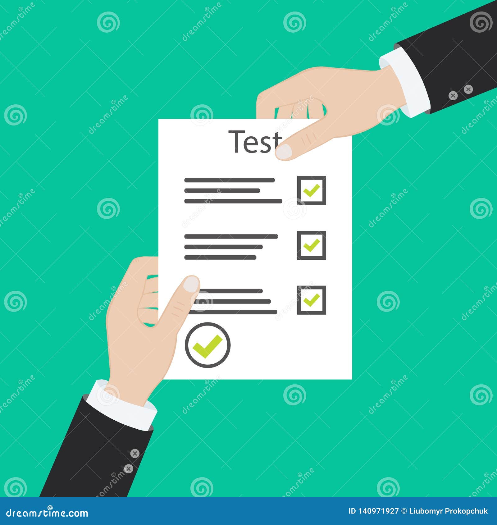 Tests Checklist On Clipboard With Marks Icon Cartoon Vector ...