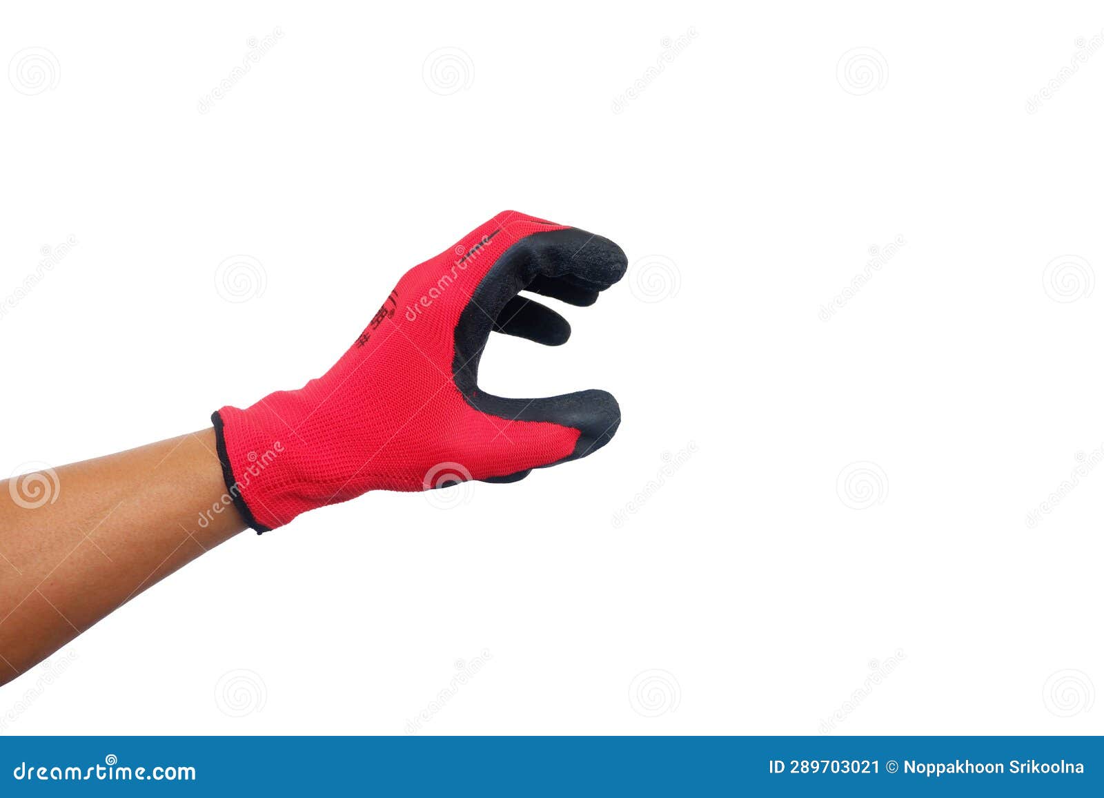 Hands of a Man with Gloves for Pulling Grass Stock Image - Image of ...