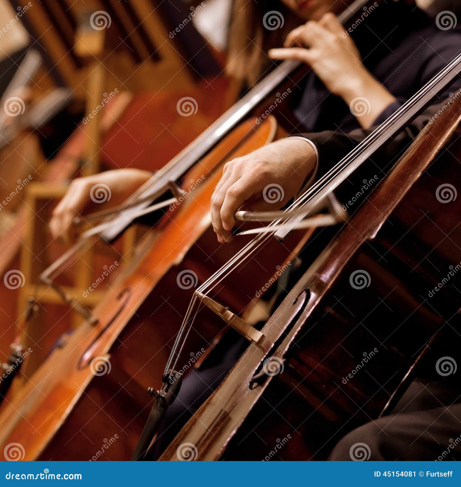 Hands of the Man Playing the Cello Stock Image - Image of artist ...