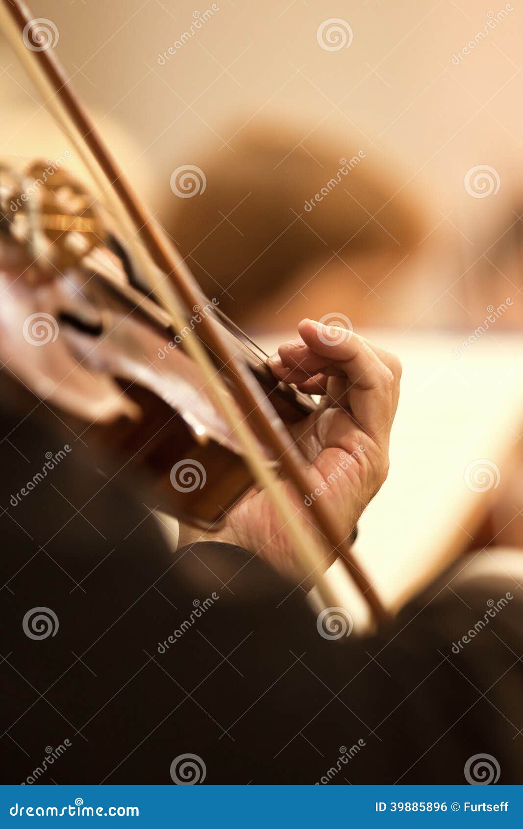 Hands of the Man Playing the Violin Stock Photo - Image of concert ...