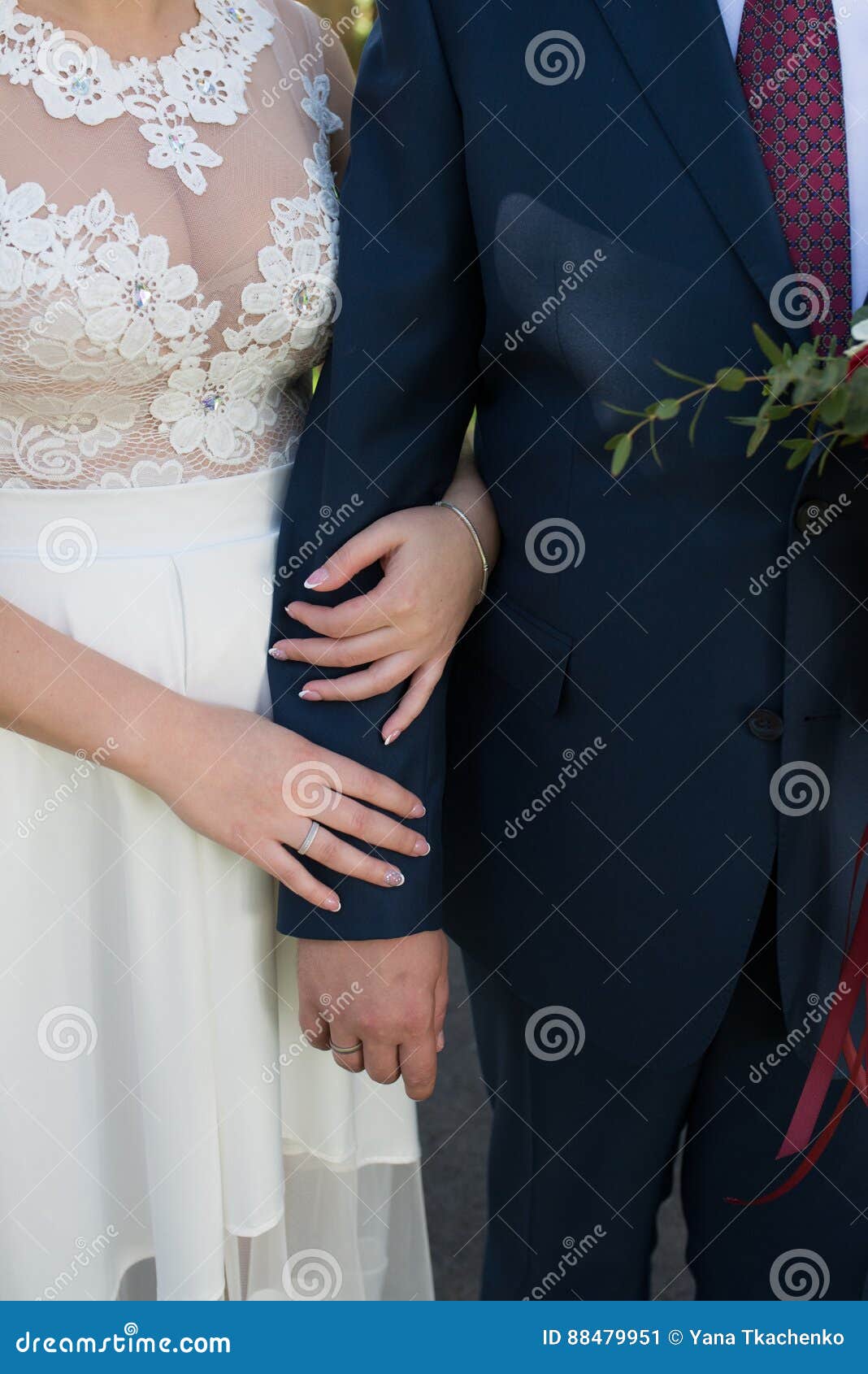 Hands of Married Couple with Rings. Stock Image - Image of marriage ...