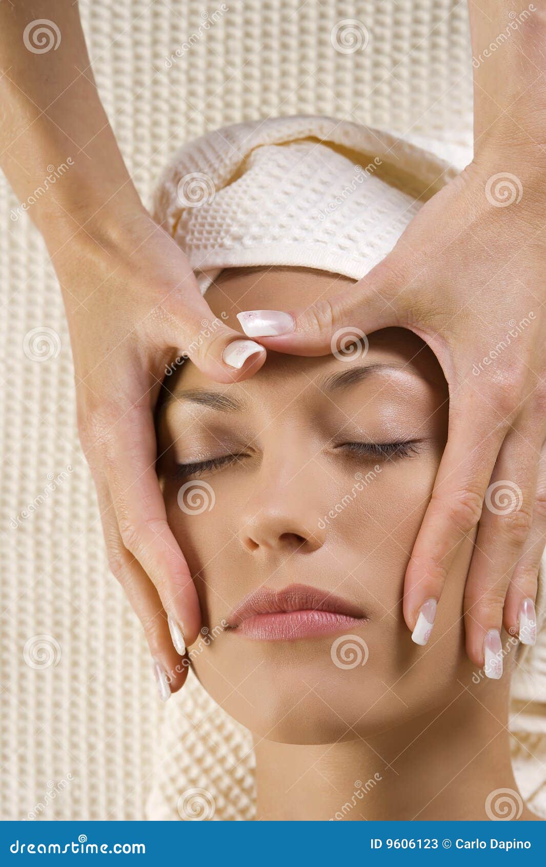 Hands massage on face stock image. Image of adult, gorgeous - 9606123
