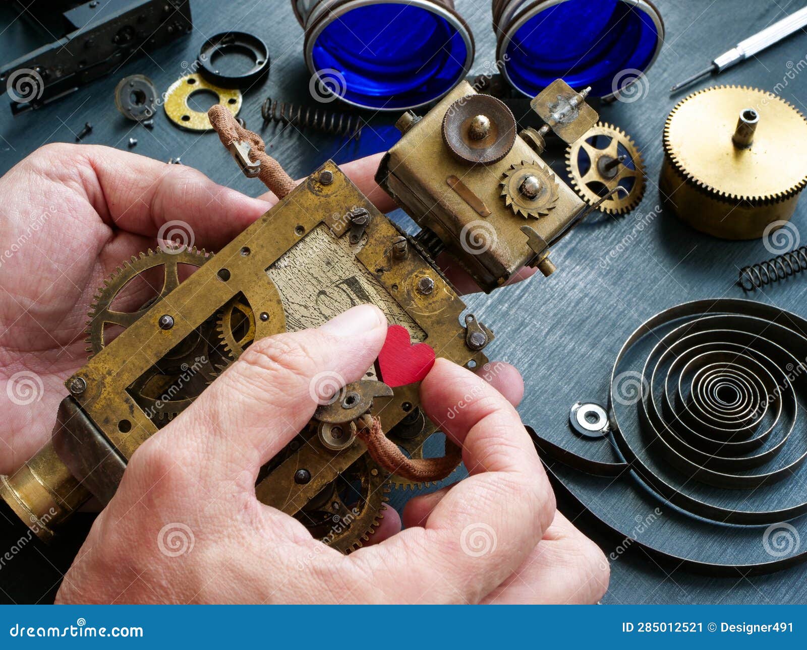 Mechanical Robot With Artificial Intelligence Sorts Products On The ...