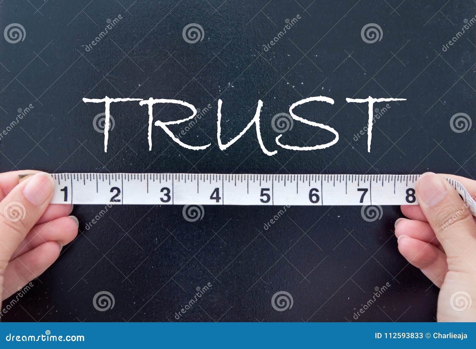Measuring trust stock image. Image of service, concept - 112593833