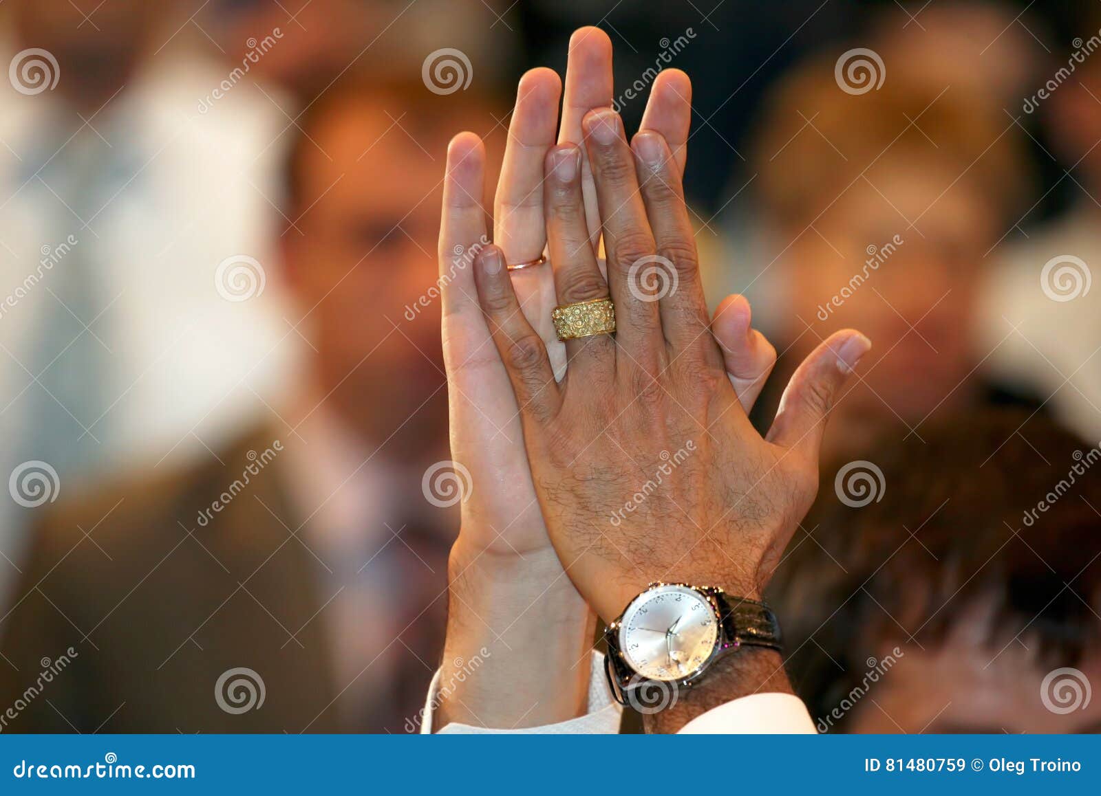 Hands of Men Connected Together Stock Image - Image of show, admiration ...