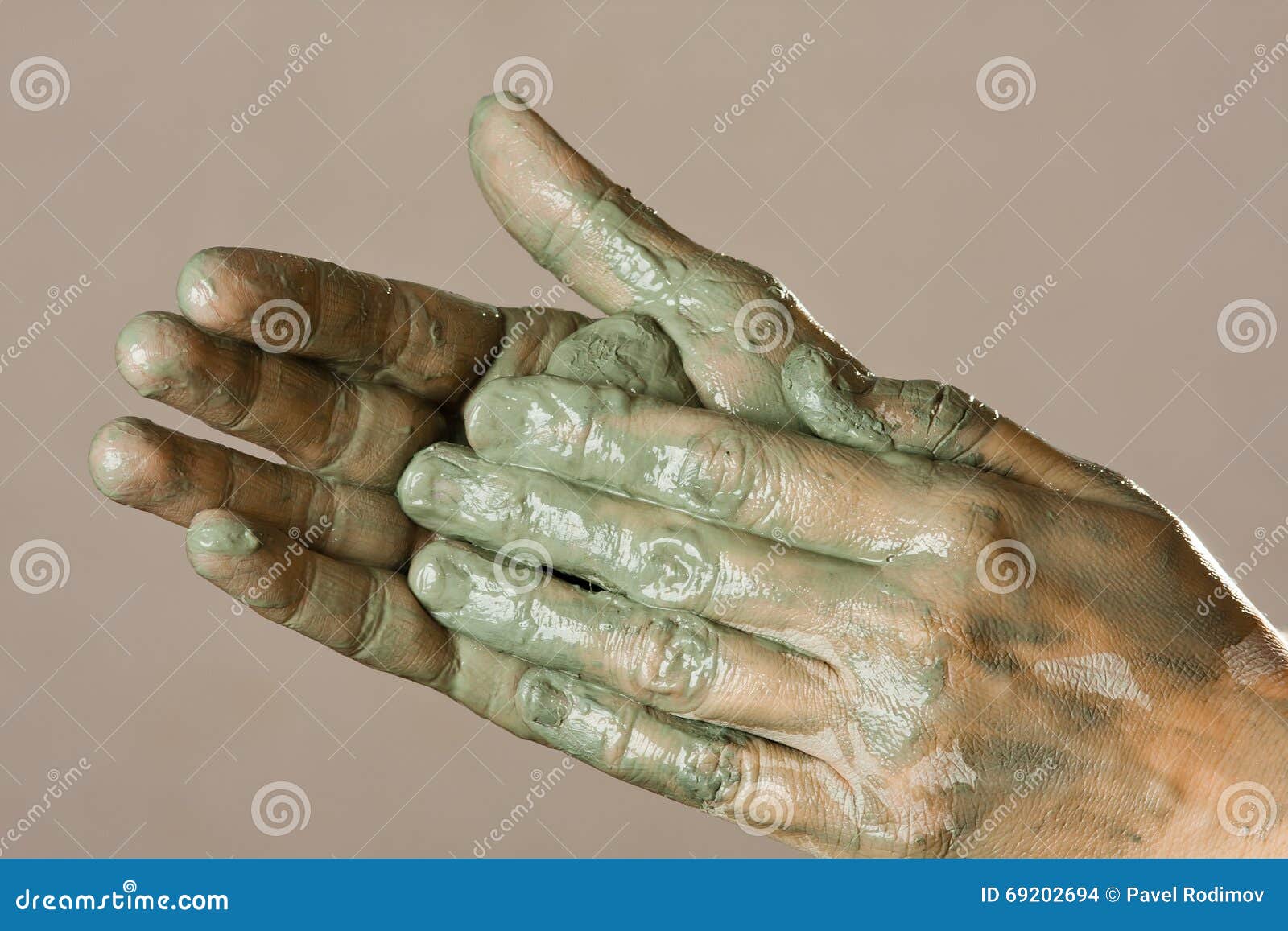 Hands molding from clay stock photo. Image of creativity - 69202694