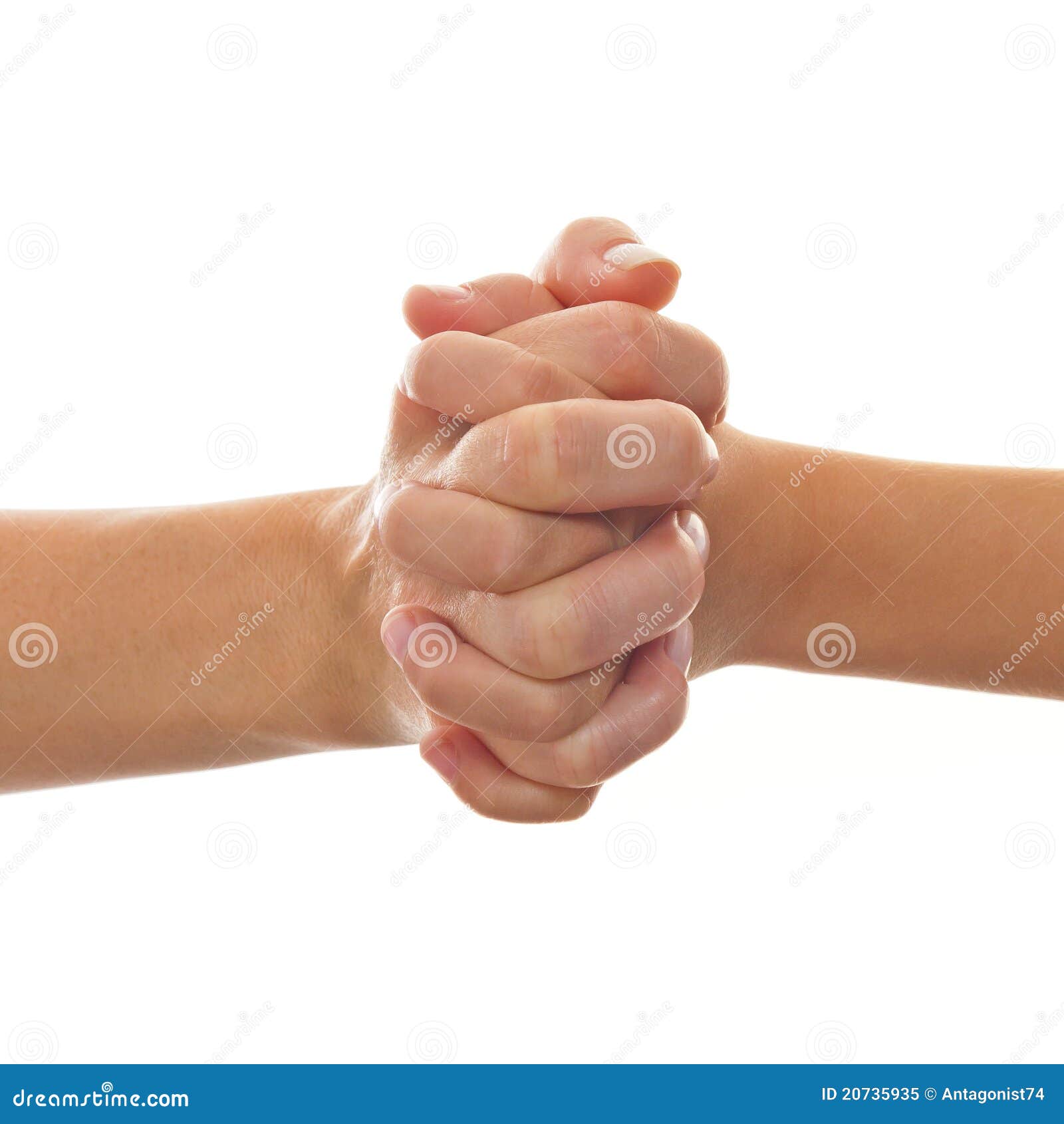 Hands of Mother and Child Clasped Stock Image - Image of adult, team ...
