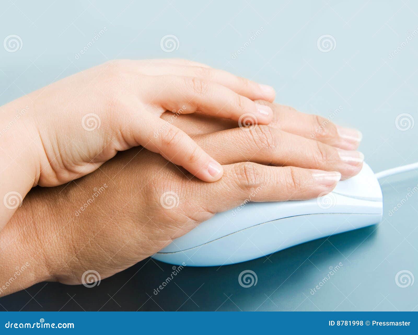 Hands on mouse stock photo. Image of business, connection - 8781998