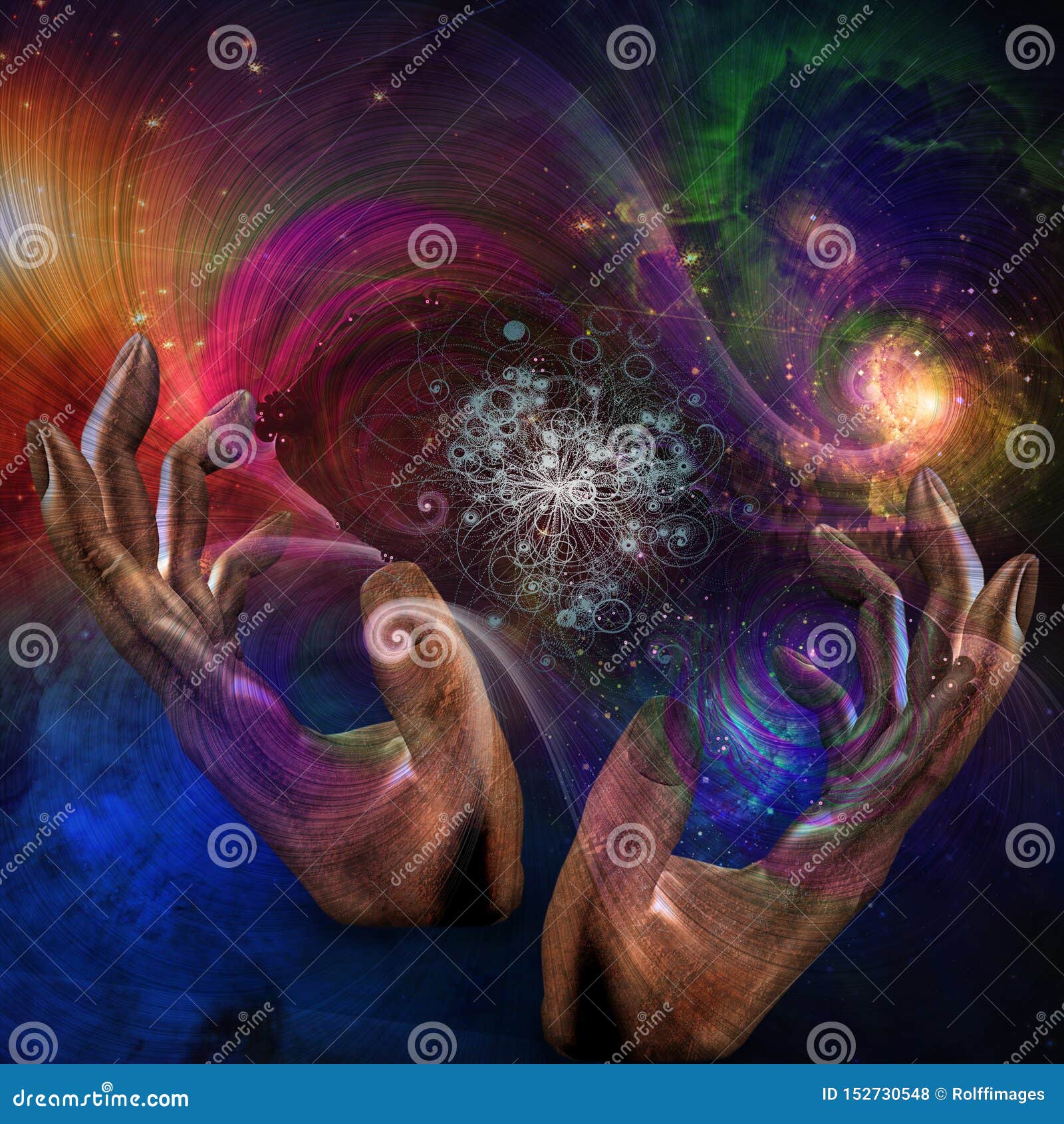 Genesis Hands, Touch Of God. Spirituality. Sketch Drawing Illustration ...