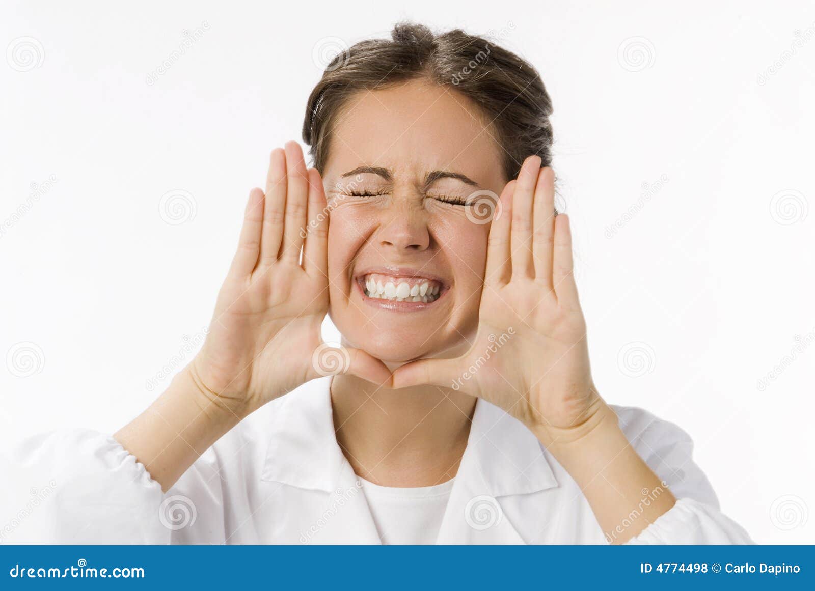 Hands near face stock photo. Image of care, dream, face - 4774498