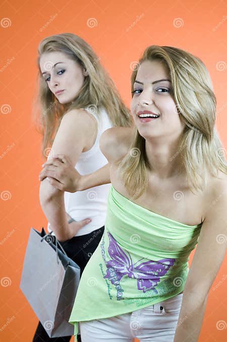 Hands Off stock photo. Image of attractive, gloat, blonde - 1343424