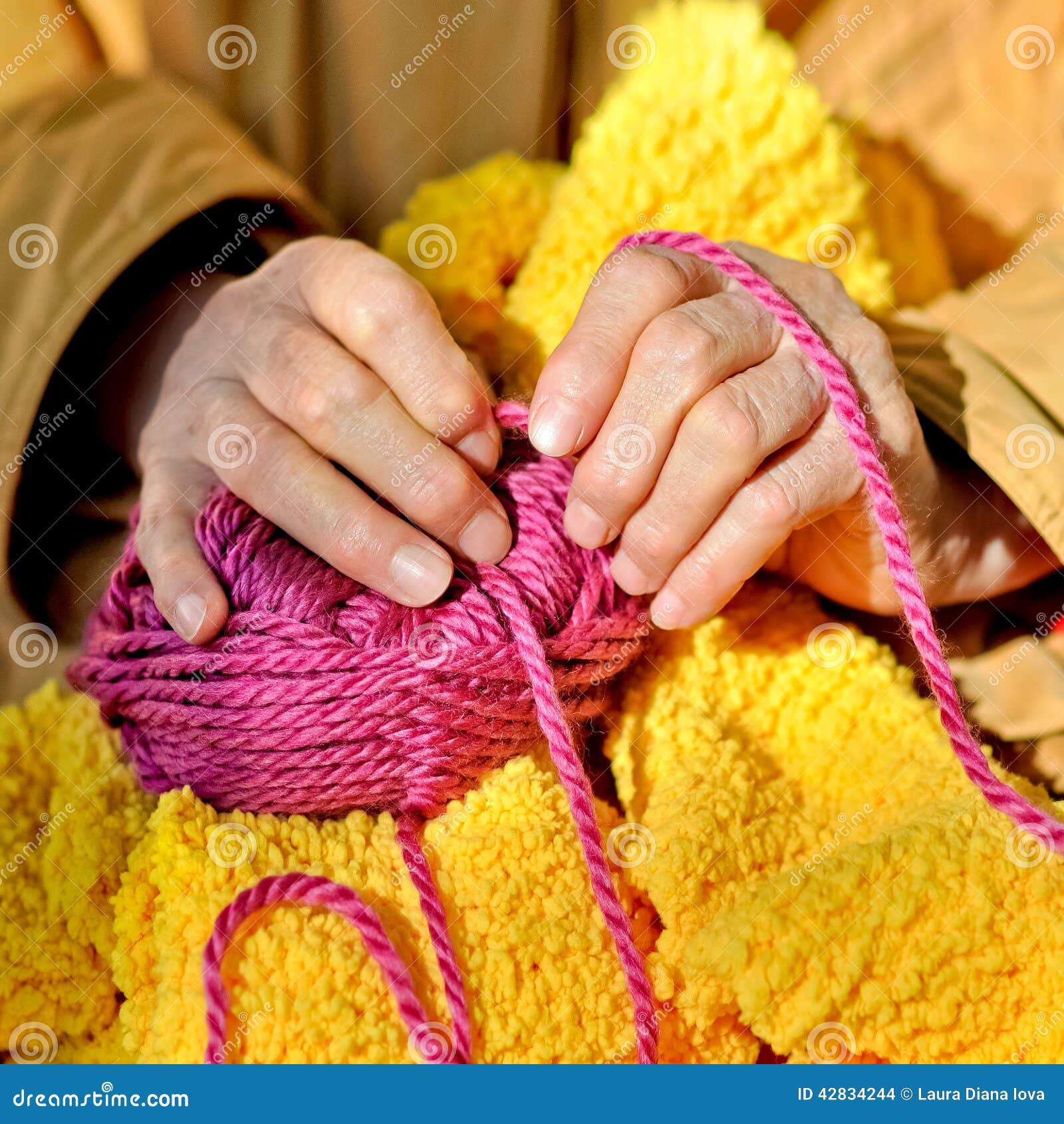 Hands of an old lady stock photo. Image of craft, mature - 42834244