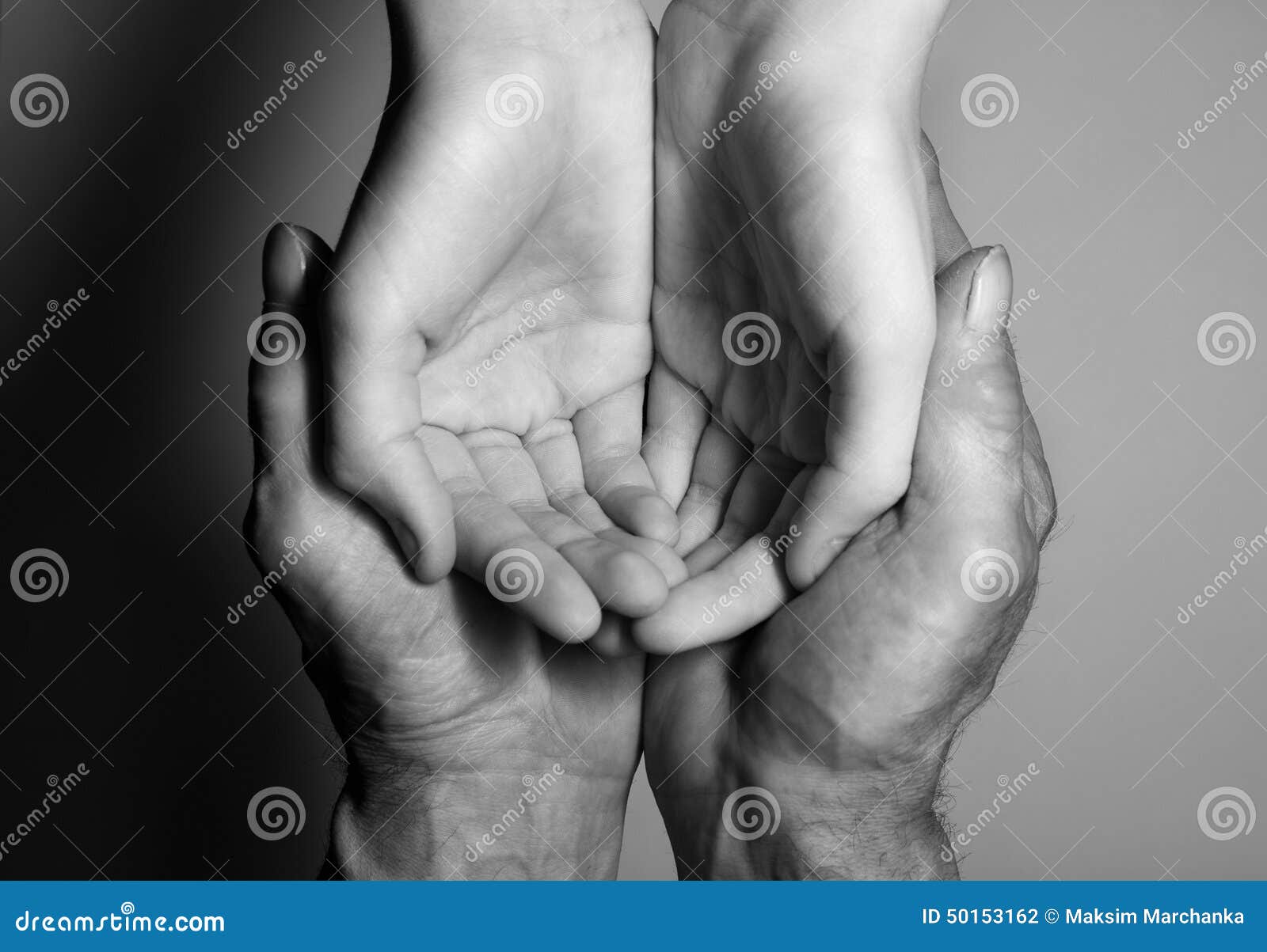 Hands of the Old and the Young Man Stock Photo - Image of concept ...