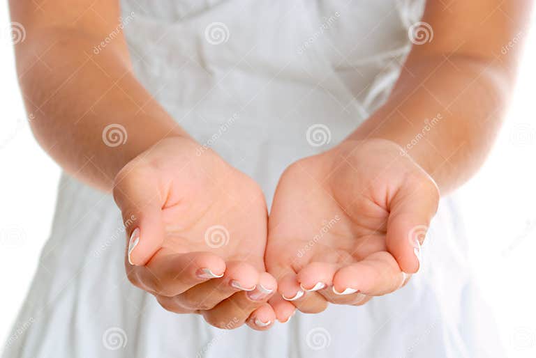Hands open stock image. Image of help, girls, handful - 6188513