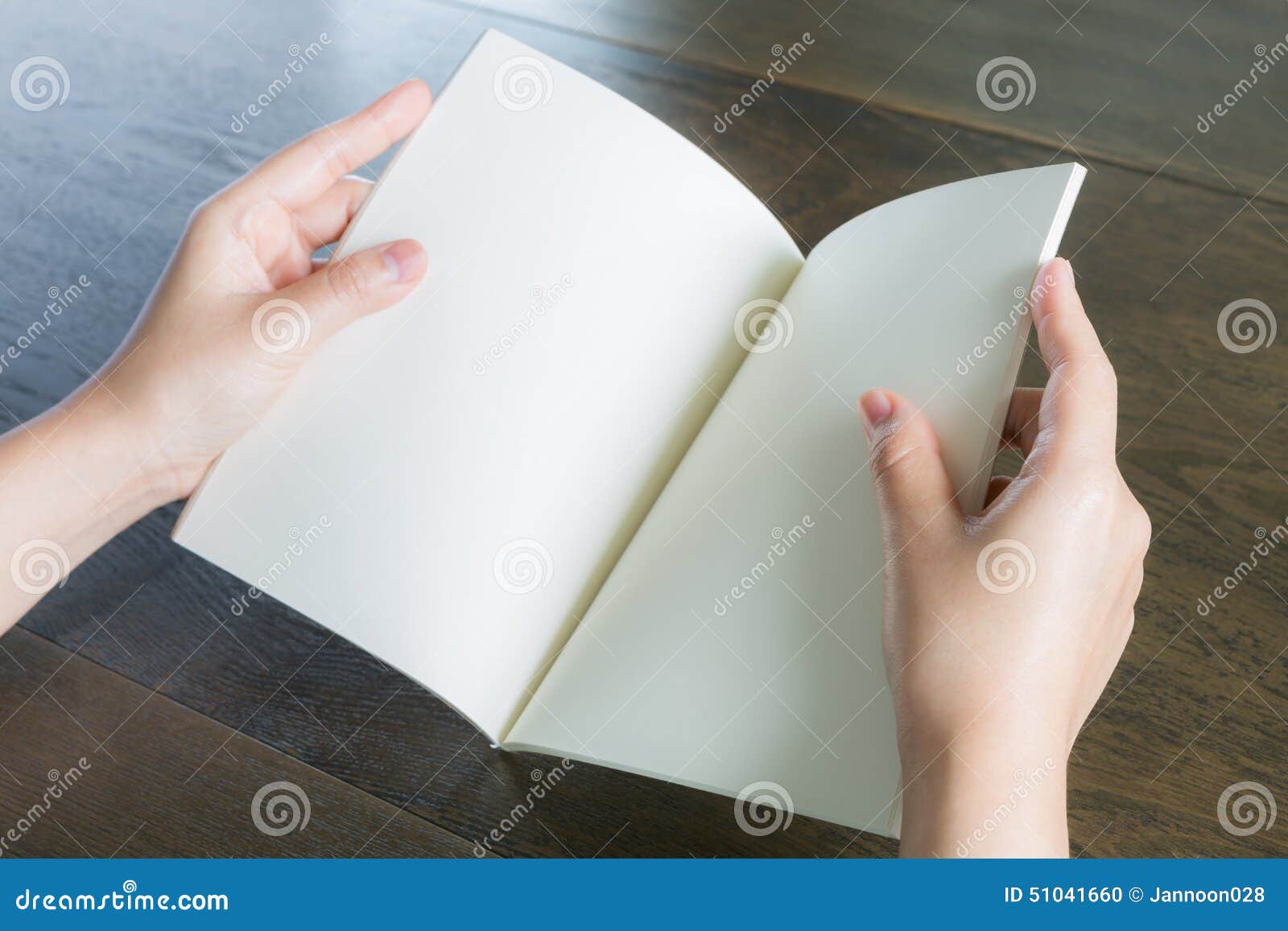 Hands open book stock photo. Image of table, paper, hand - 51041660