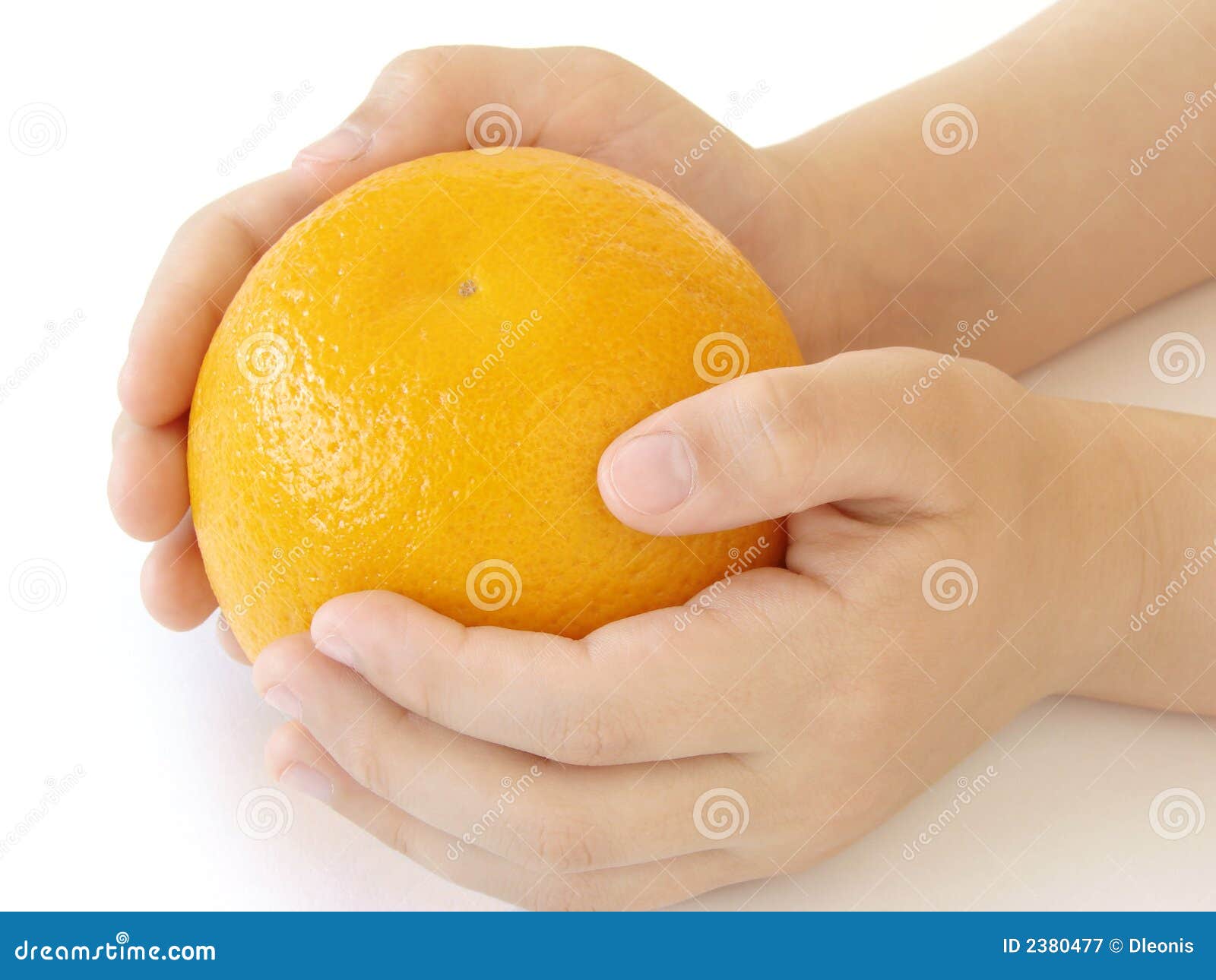 Hands with orange stock image. Image of food, gift, health - 2380477