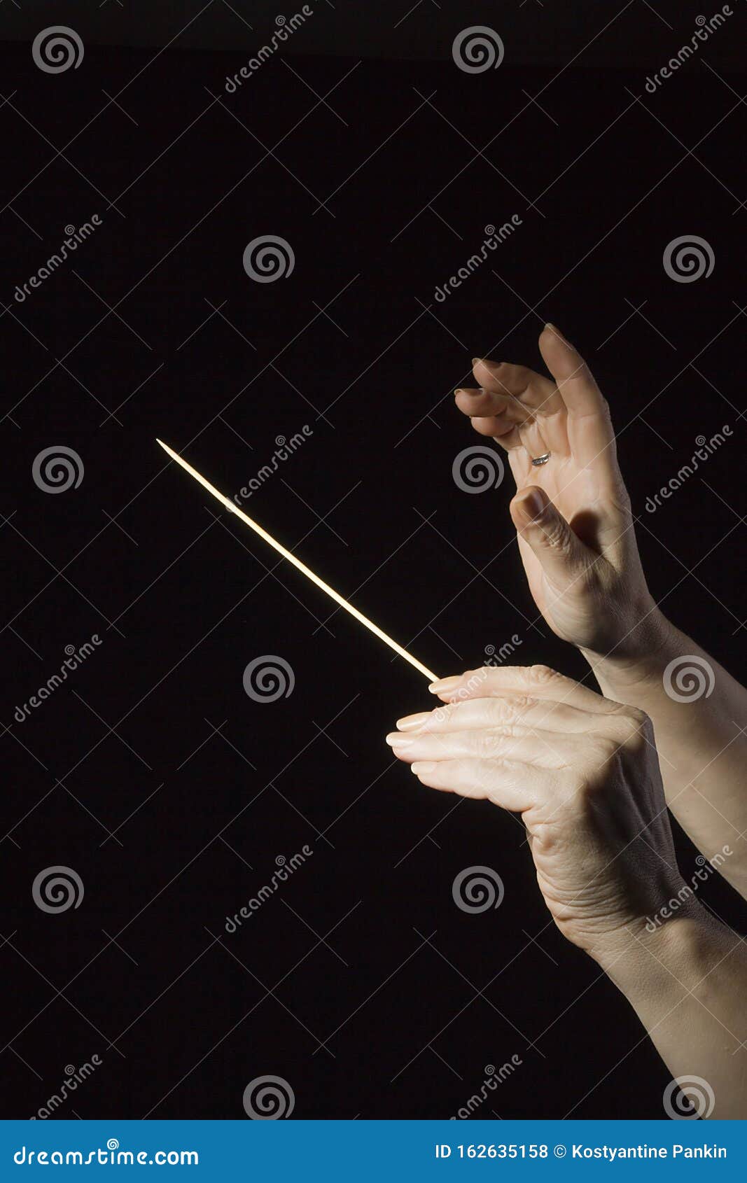 Hands of an Orchestra Conductor Stock Photo - Image of performance ...