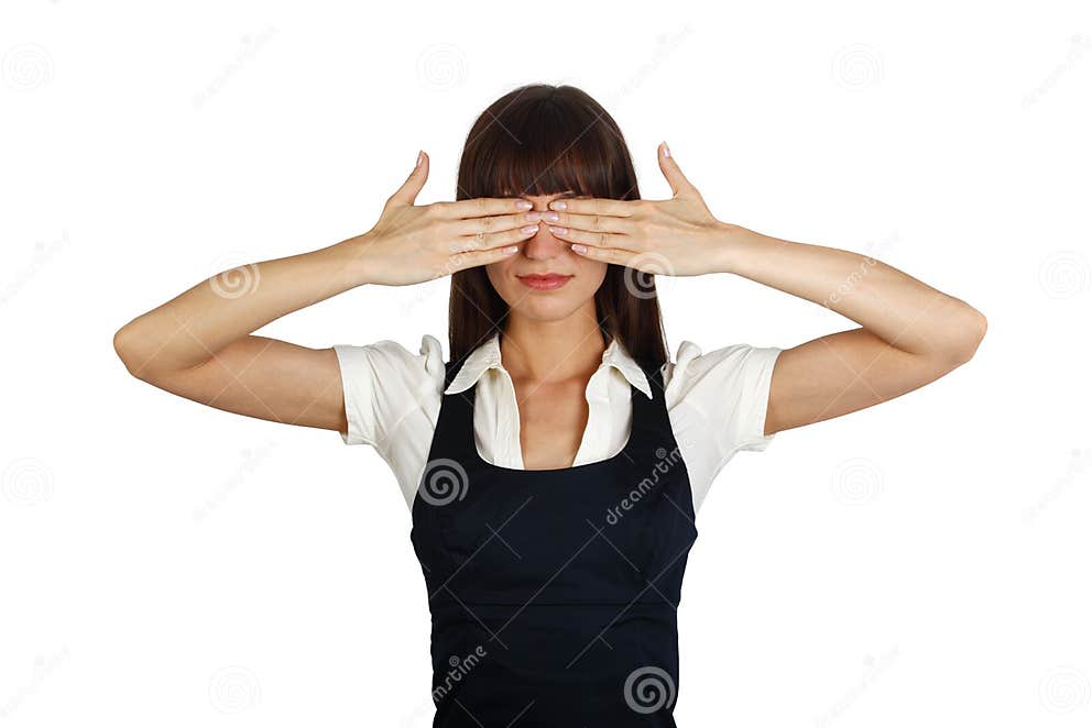 Hands over eyes stock image. Image of eyesight, female - 11276109