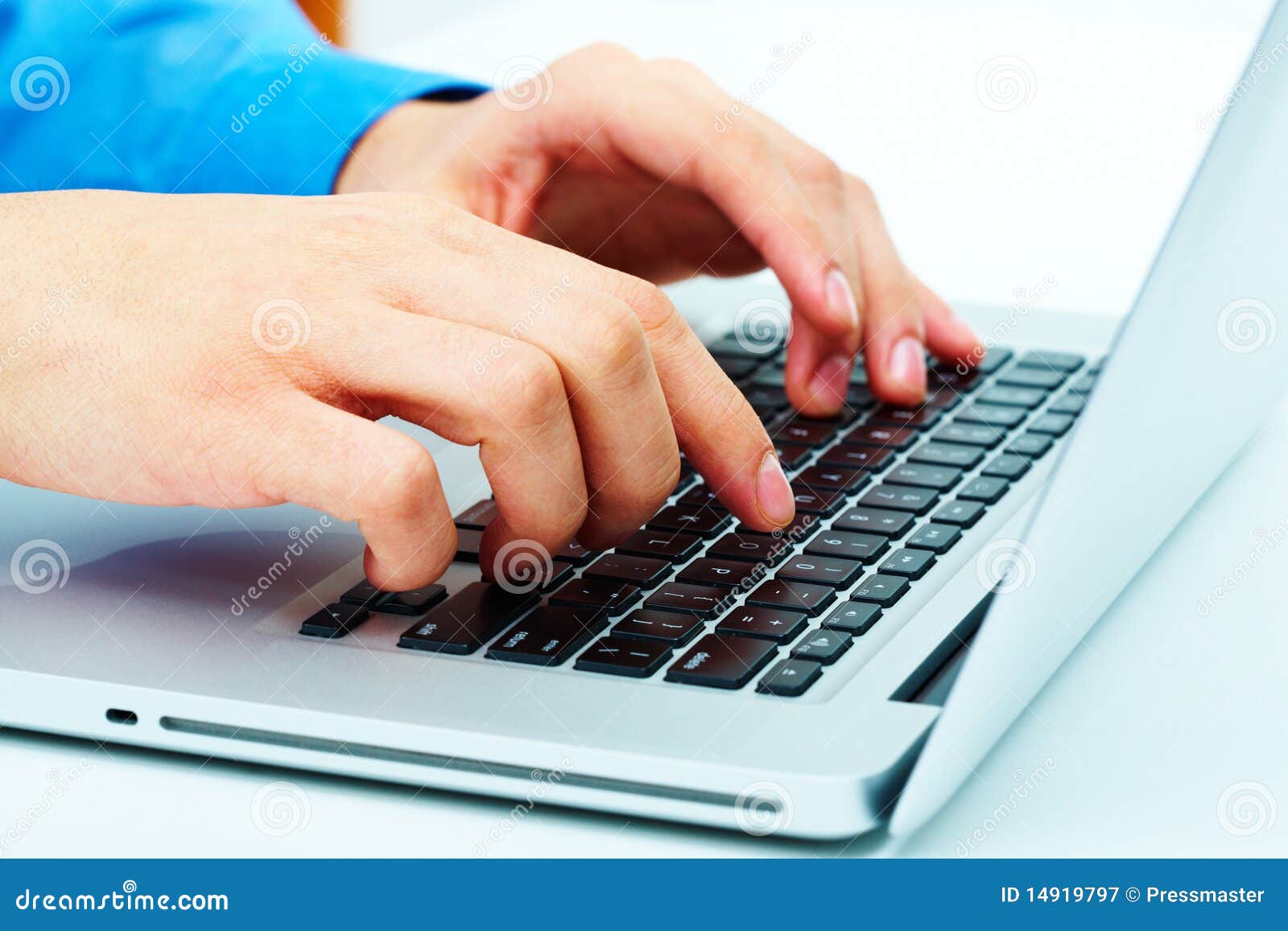 Hands over keyboard stock image. Image of hand, connectivity - 14919797