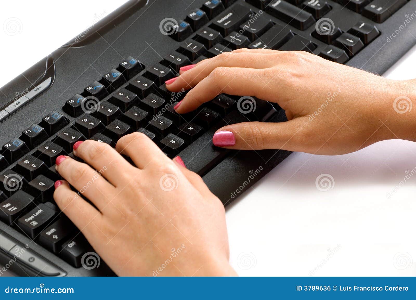 Hands over keyboard stock photo. Image of enter, business - 3789636