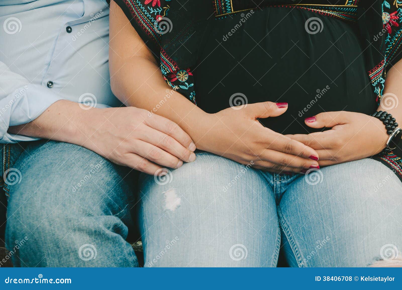 Hands Over Pregnant Belly stock photo. Image of hands - 38406708