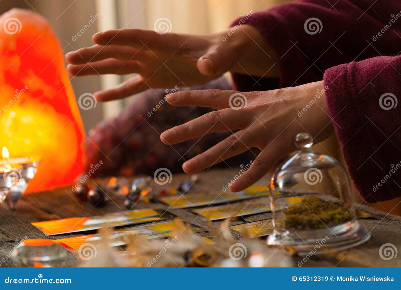 Hands over tarot cards stock image. Image of dark, magician - 65312319