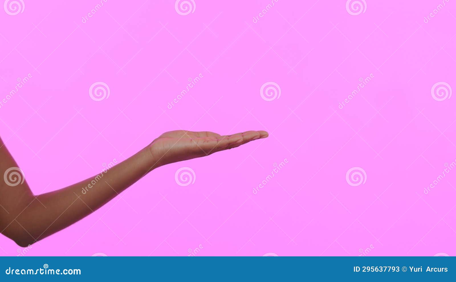 Hands, Palm and Advertising Space in Studio for Mockup, Launch ...