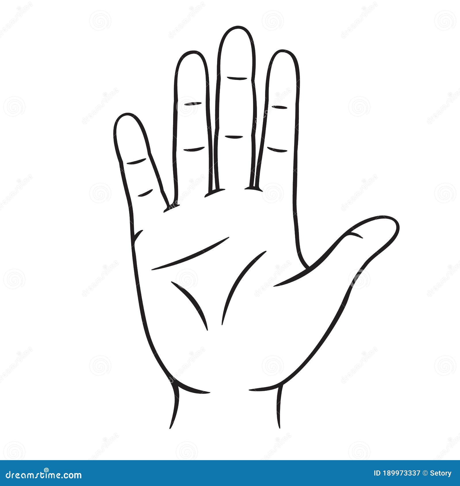 Hands palm icon stock vector. Illustration of pair, anatomy - 189973337
