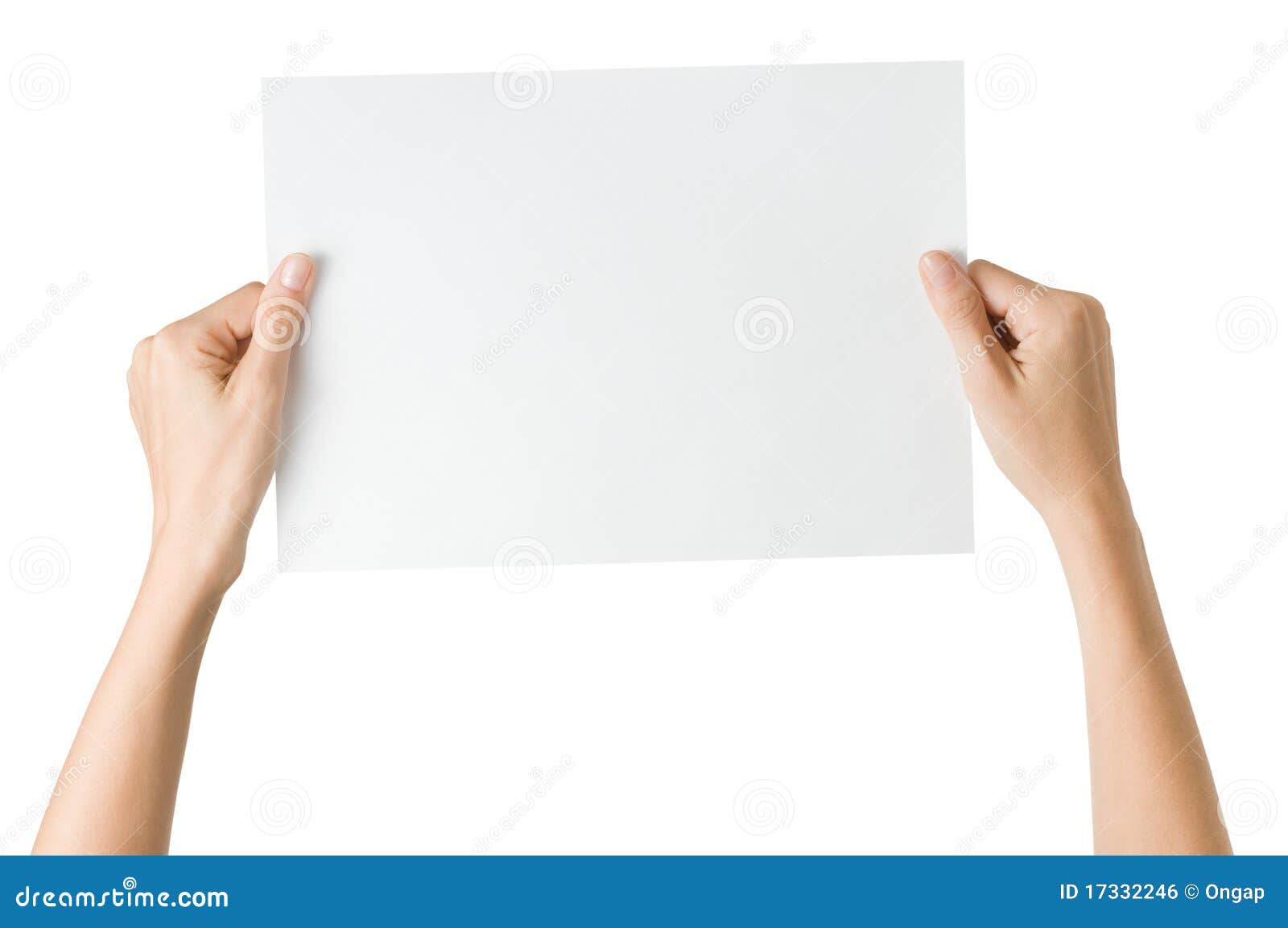 Hands with paper stock photo. Image of paper, white, board - 17332246
