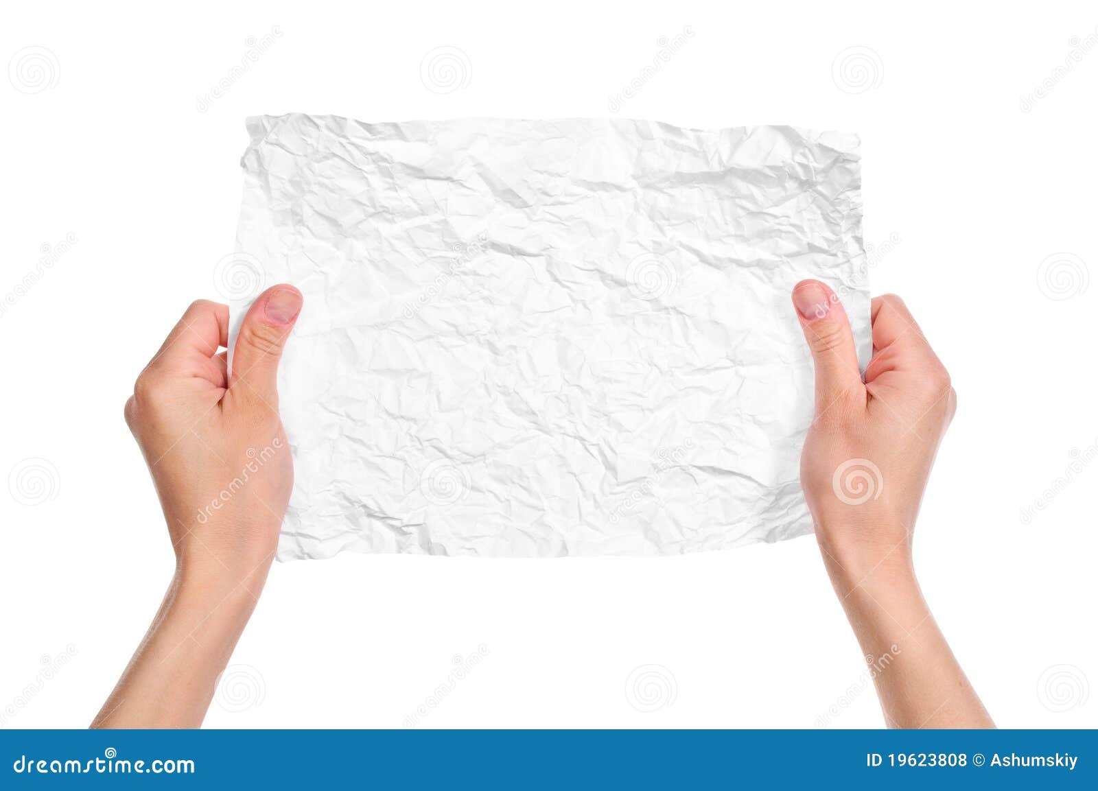 Hands and paper stock photo. Image of crumple, document - 19623808