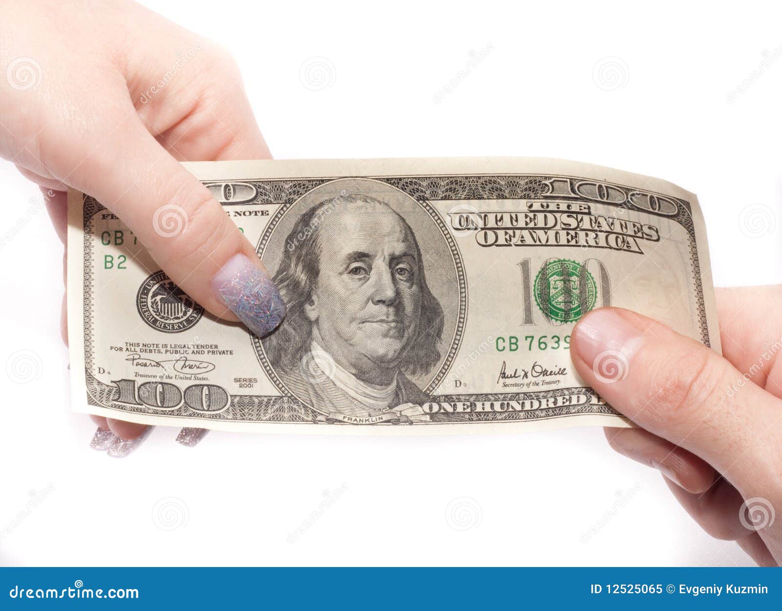 Hands passing money stock image. Image of handing, dollar - 12525065