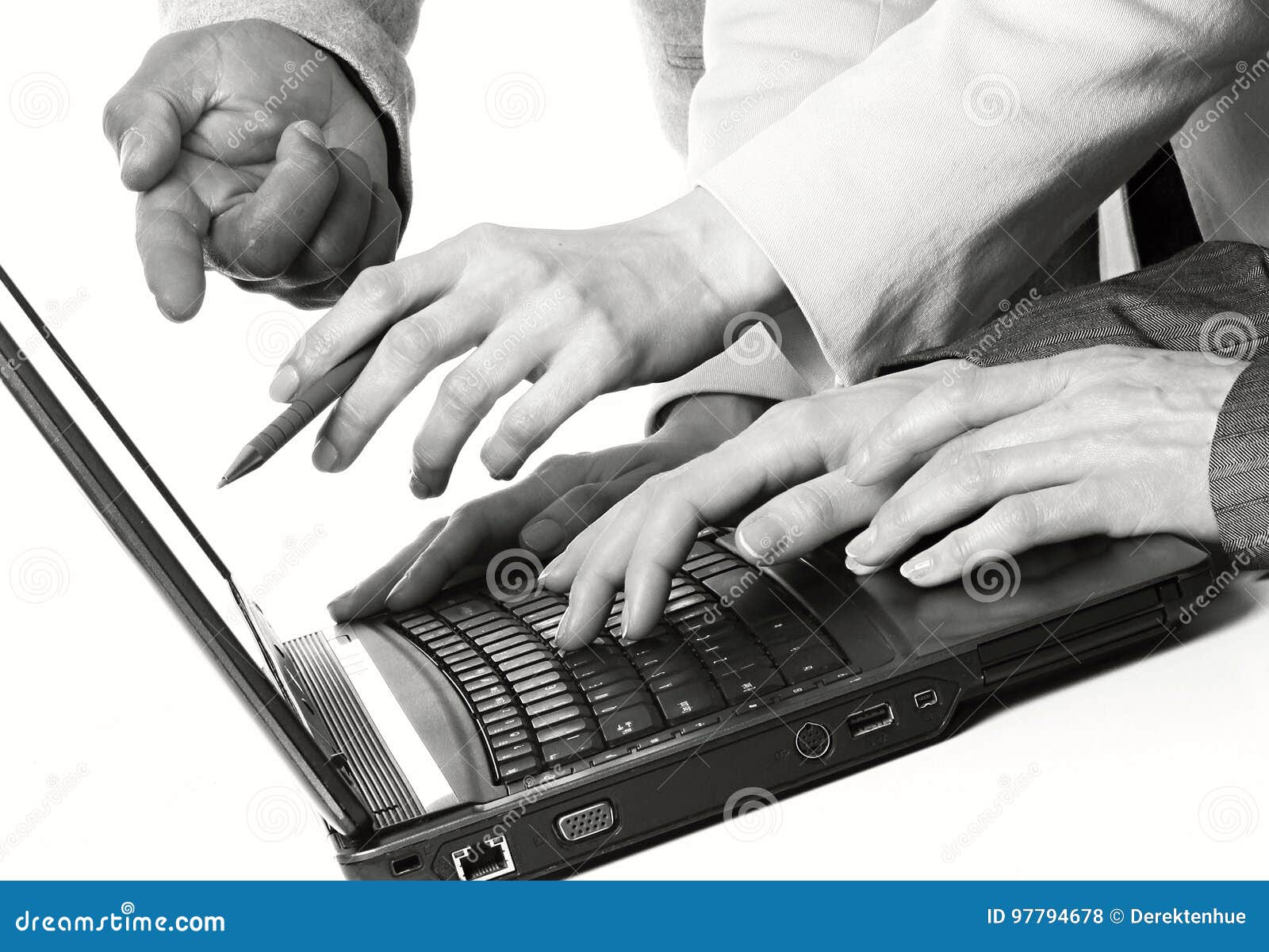 Hands with pc stock photo. Image of career, formal, computing - 97794678