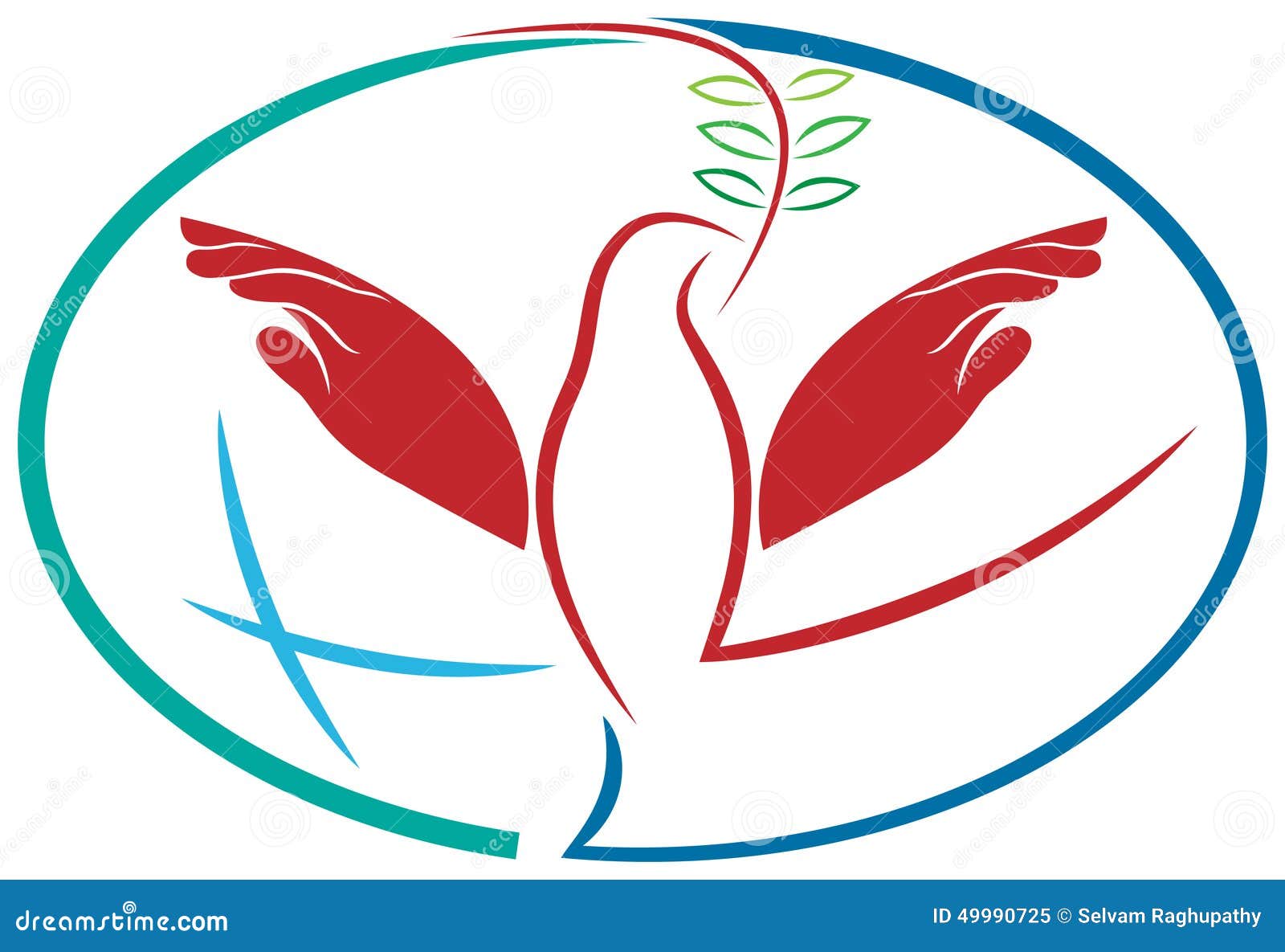 Peace Bird Logo Vector Illustration | CartoonDealer.com #11808816