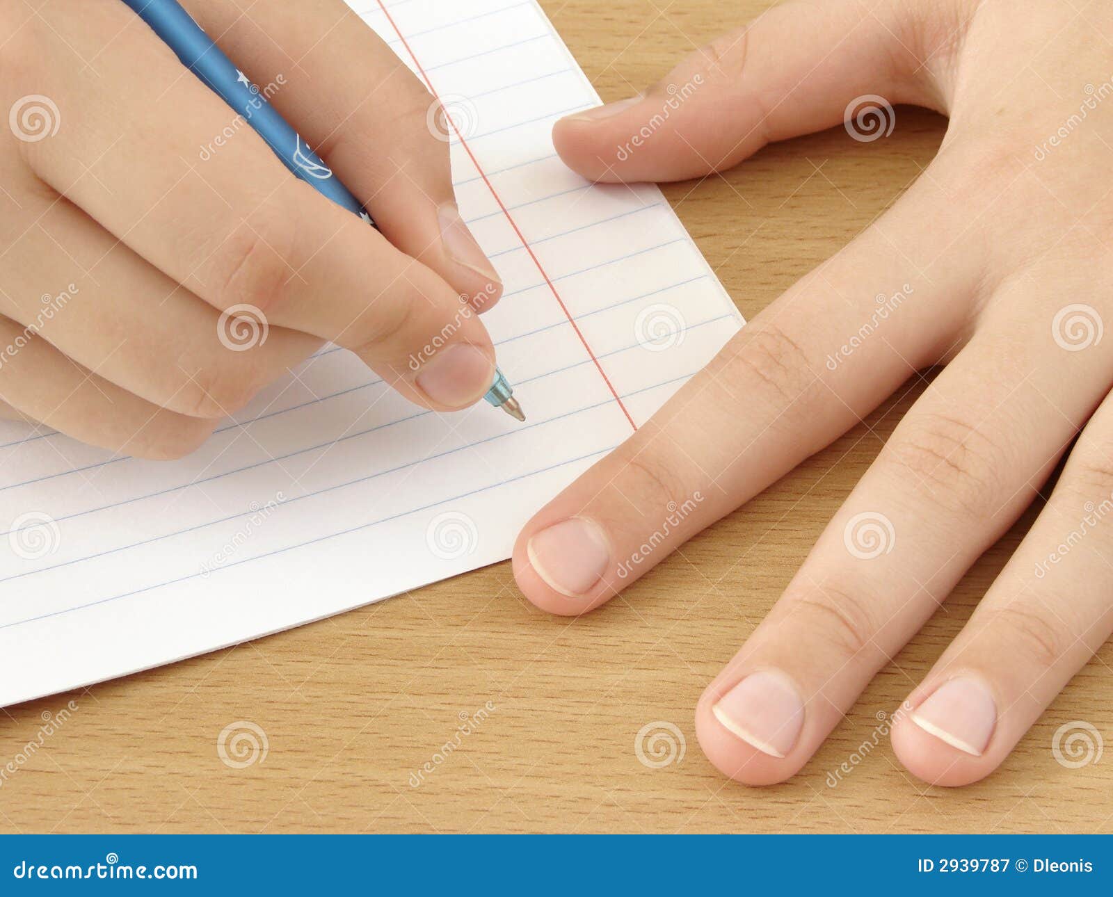 Hands with pen stock image. Image of notebook, studying - 2939787
