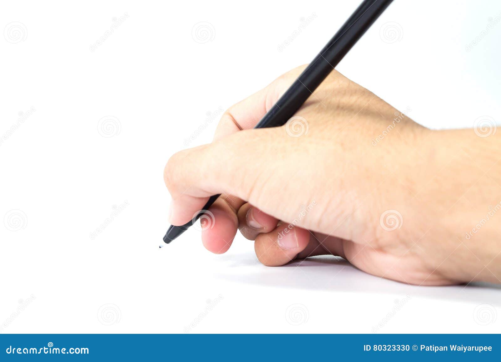 Hands with pen stock photo. Image of card, ballpoint - 80323330