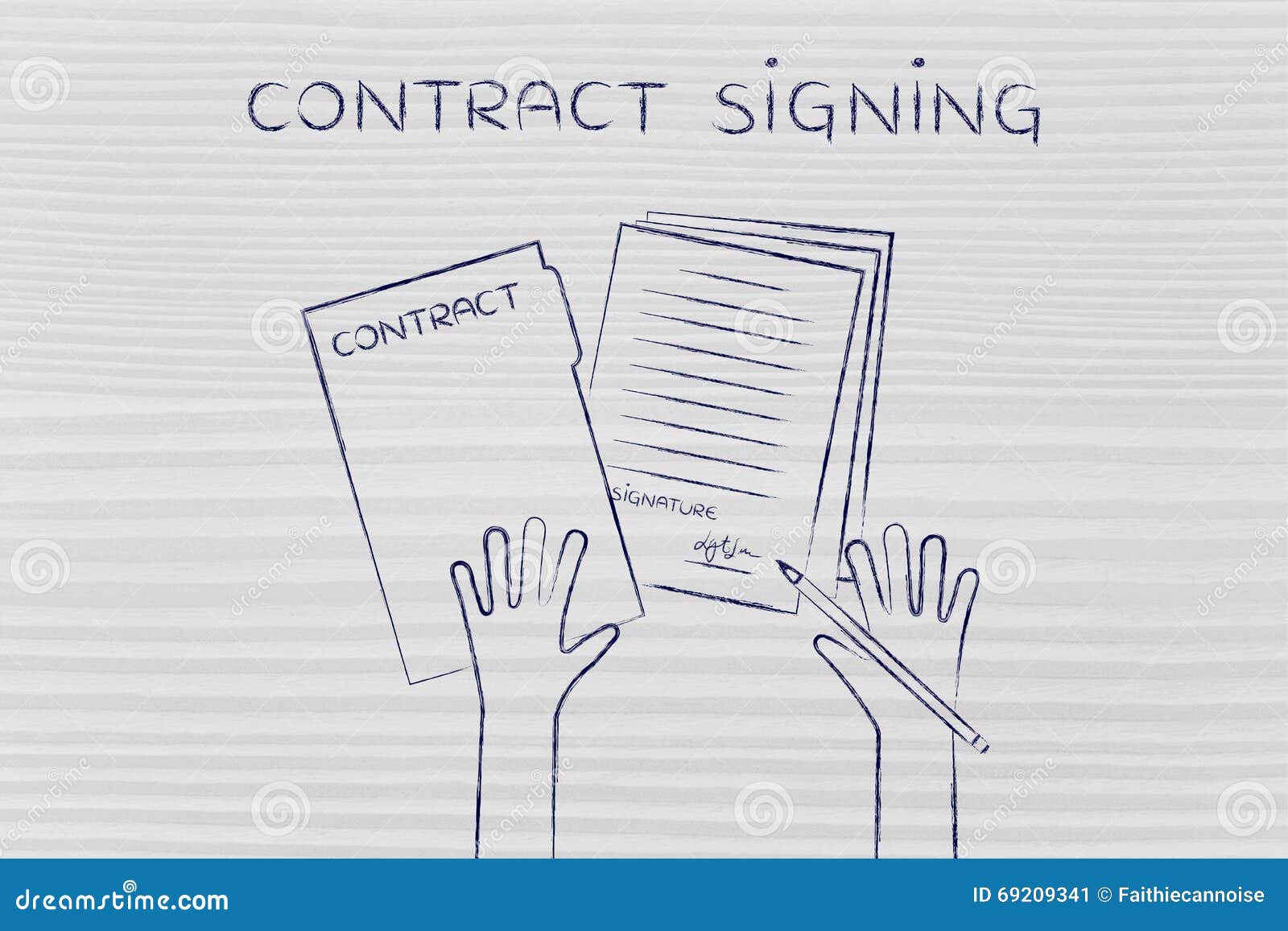 Hands with Pen and Signed Documents, Contract Signing Stock ...