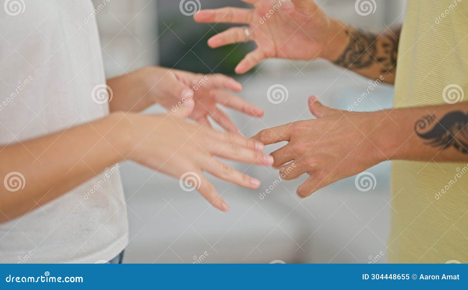 Hands of People Arguing at Home Stock Image - Image of disagree, family ...
