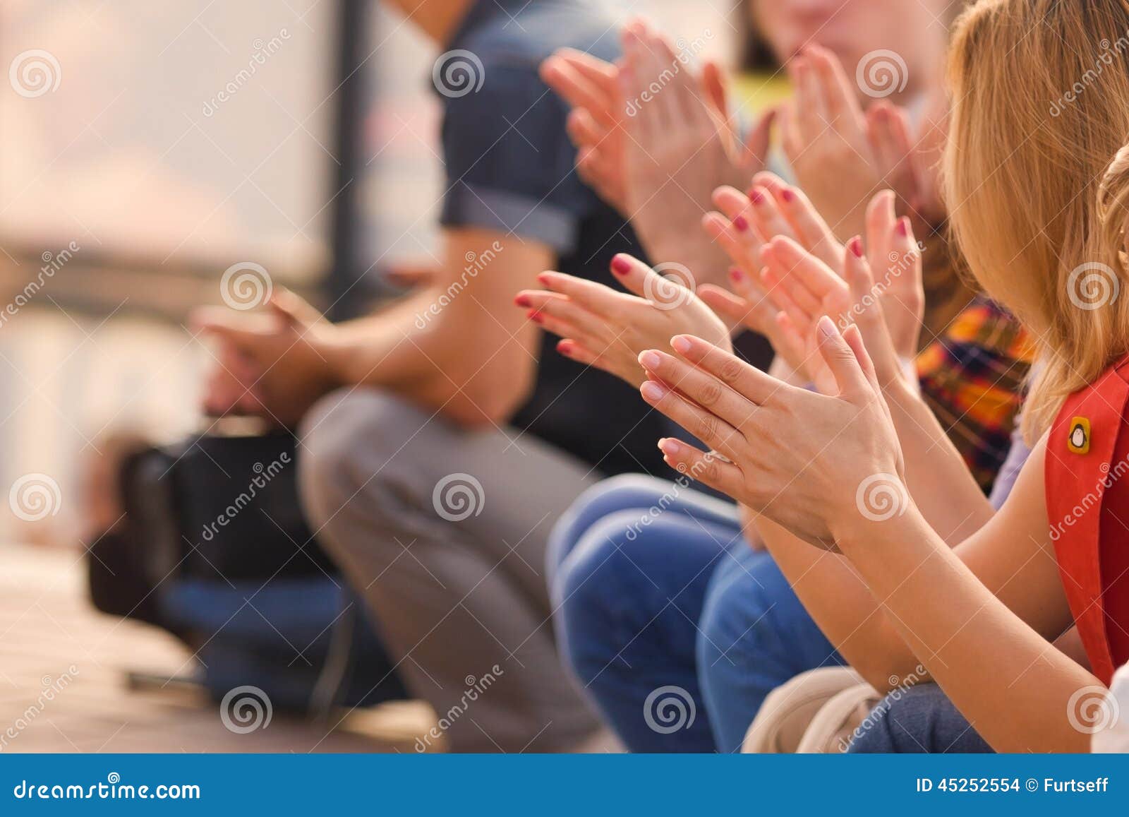 Hands of people cheering stock photo. Image of congratulating - 45252554