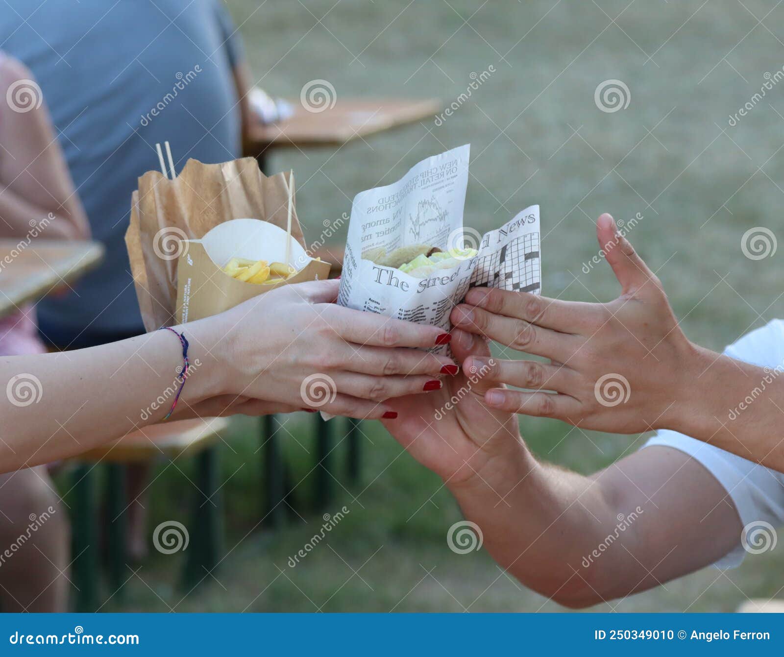 Hands of People Passing Fast Food- Stock Photo - Image of deliver, menu ...