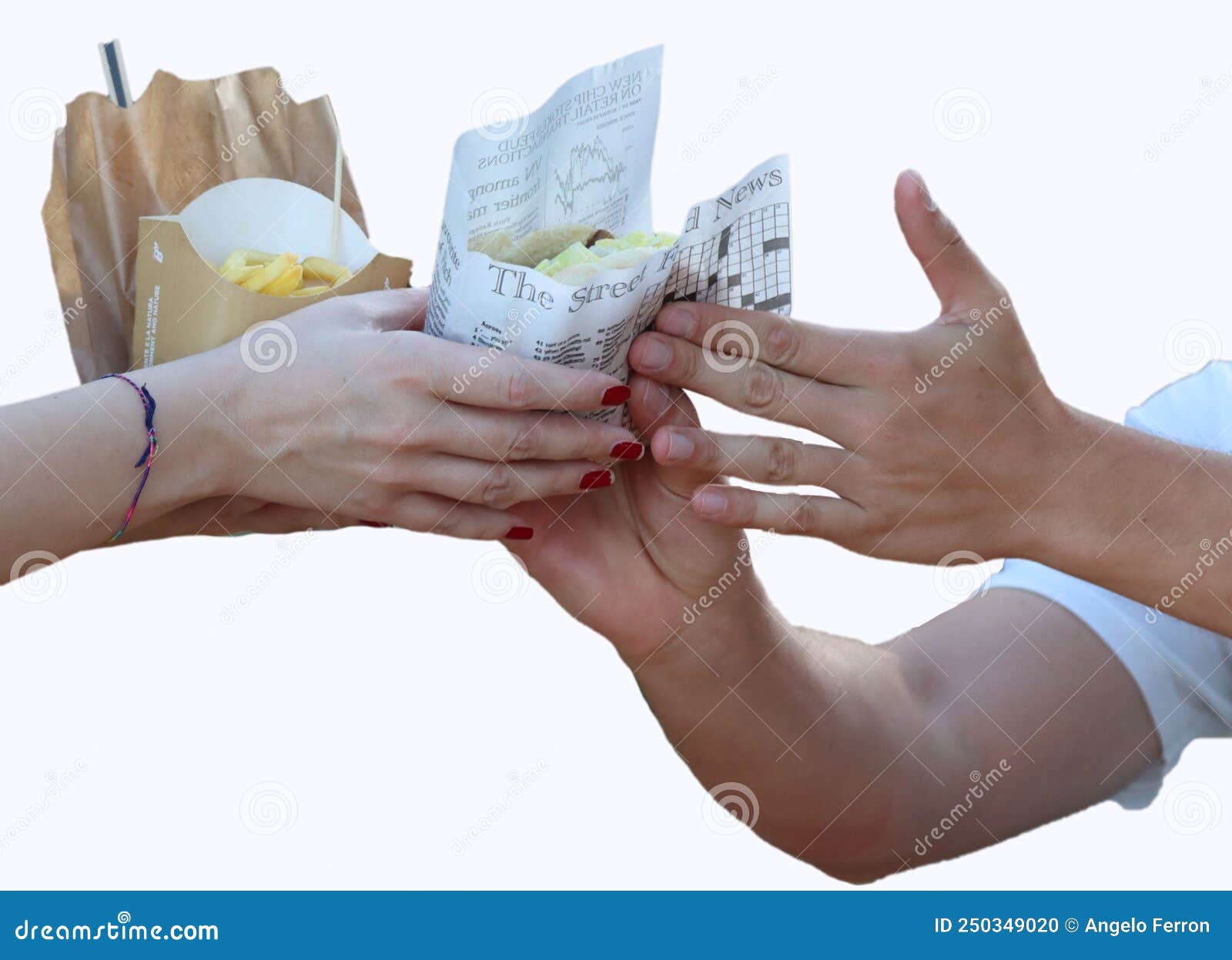 Hands of People Passing Fast Food- Stock Photo - Image of call, passing ...