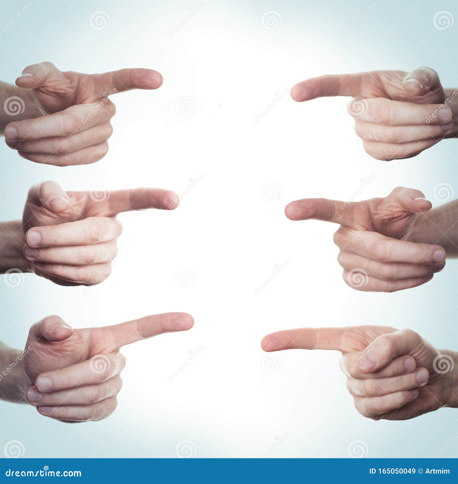 Hands of People Pointing To Each Other Stock Image - Image of fist ...